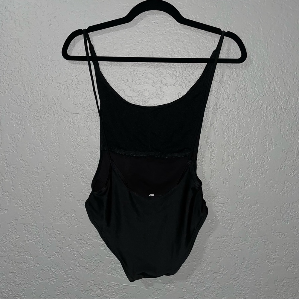 Backless One Piece Swimsuit - Gem